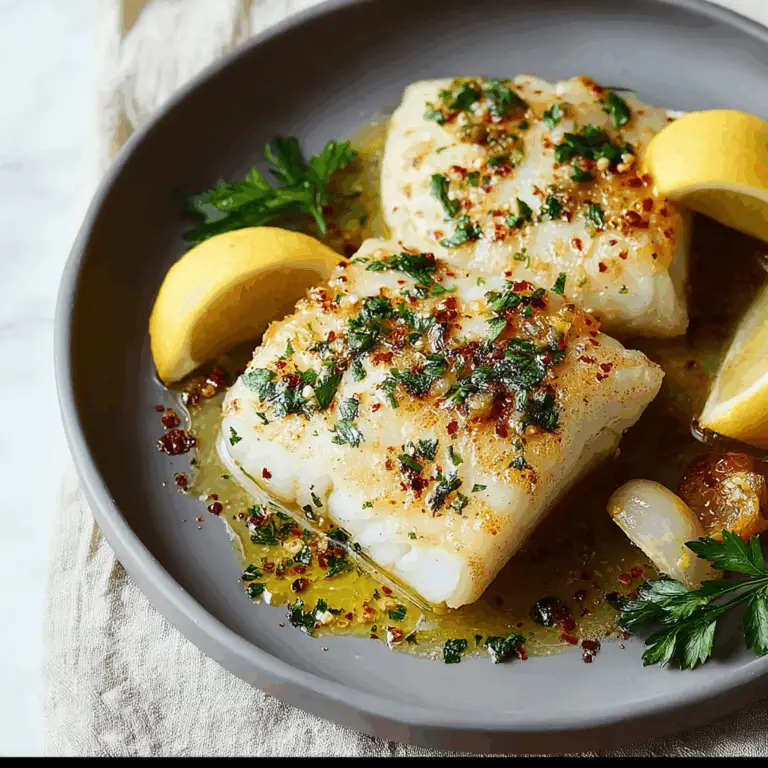 Lemon Garlic Butter Cod