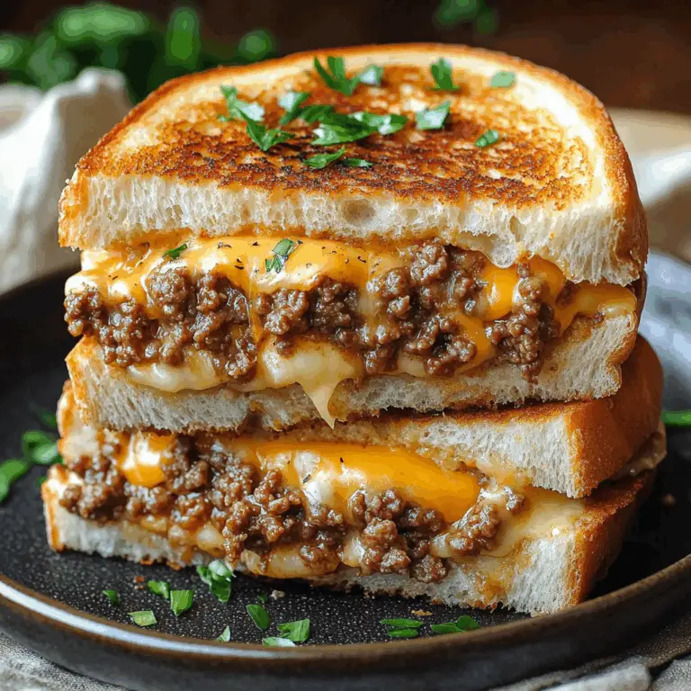 Ultimate Cheesy Ground Beef Melt