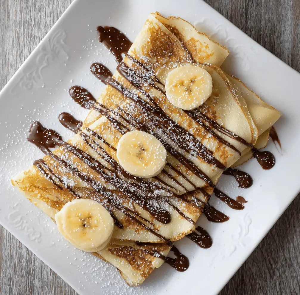 Banana and Nutella Crepes