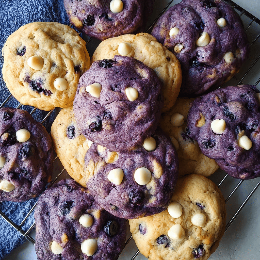 Blueberry White Chocolate Chip Cookies