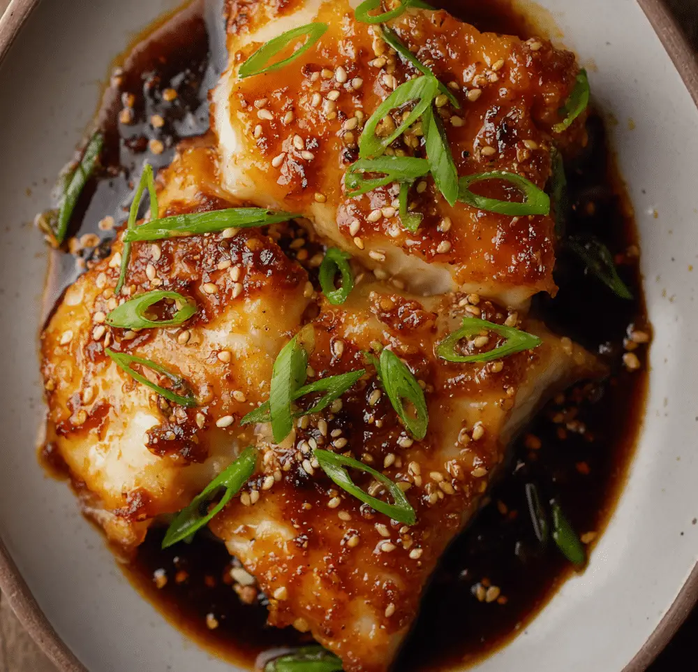 Ginger Soy Glazed Cod