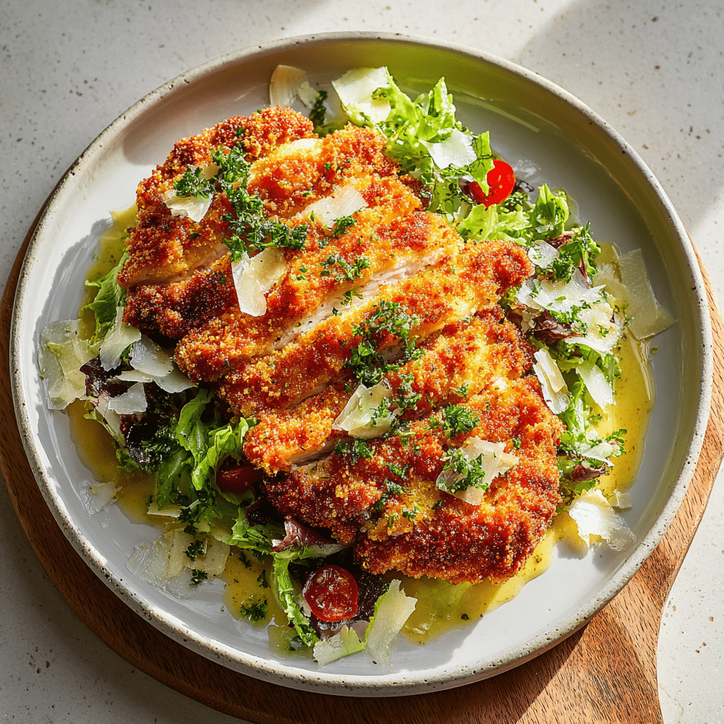 Spicy Caesar Chicken Schnitzel