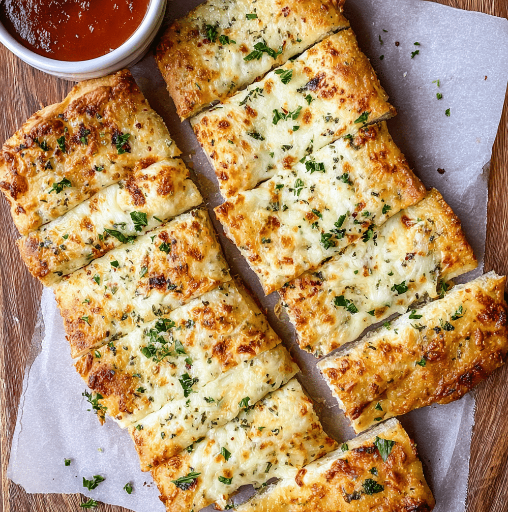 Cheesy Garlic Breadsticks
