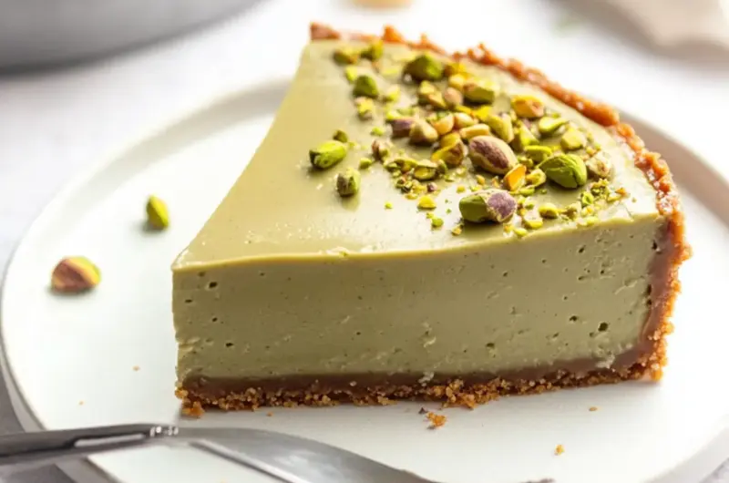 Irresistible Pistachio Cheesecake With Pistachio Topping Recipe