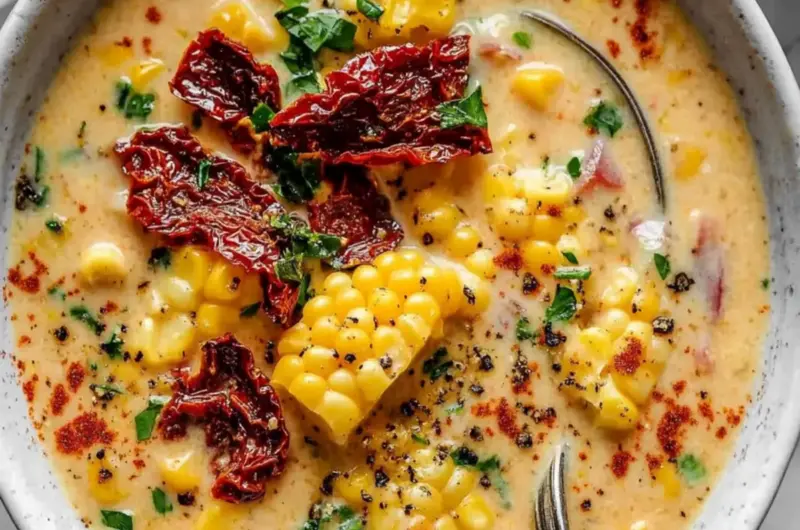 Irresistible Sun Dried Tomato Corn Chowder for Cozy Evenings