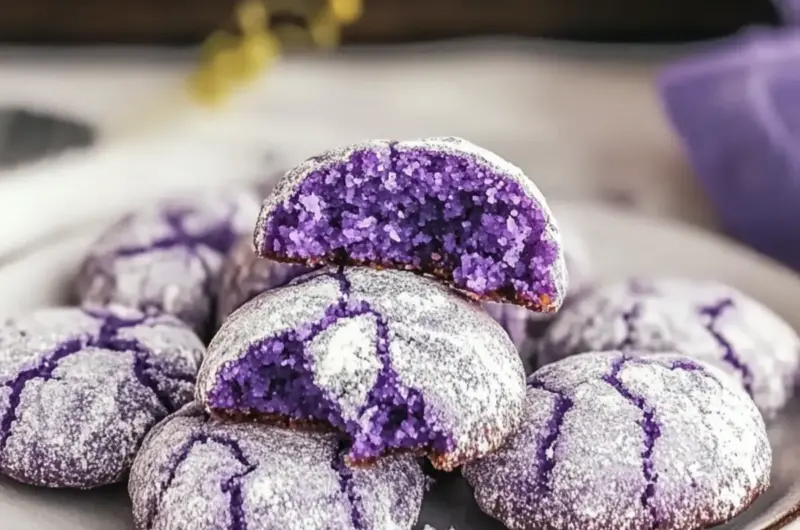 Irresistible Ube Crinkle Cookies: Soft, Chewy, Gluten-Free Treats