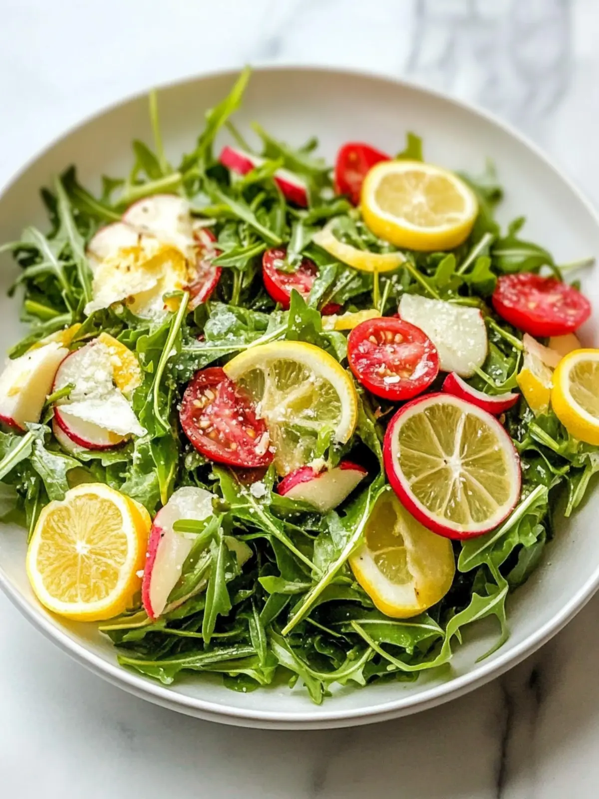 Irresistible Lemon Arugula Salad with Crispy Parmesan