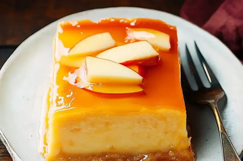 Irresistible Apple Caramel Flan for a Delicious Treat