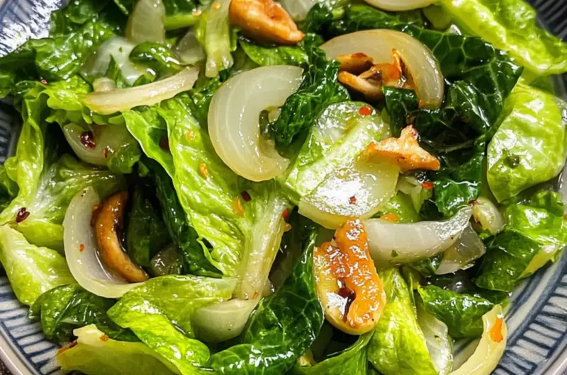Easy Lettuce Stir Fry with Onions: Fresh & Delicious!