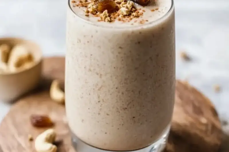 Delicious Cashew Date Shake for Gut Health Bliss