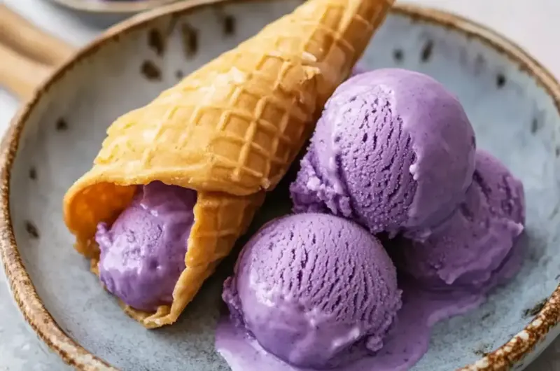 Delicious Turon With Ube Ice Cream: A Perfect Sweet Treat