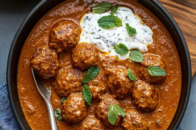 Easy Lamb Kofta Curry with Mint Yoghurt - A Delicious Delight